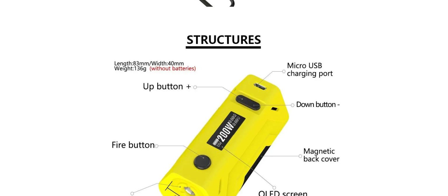 SMOANT | Battlestar 200W Mod-The best TC Box Mod Vape Kit